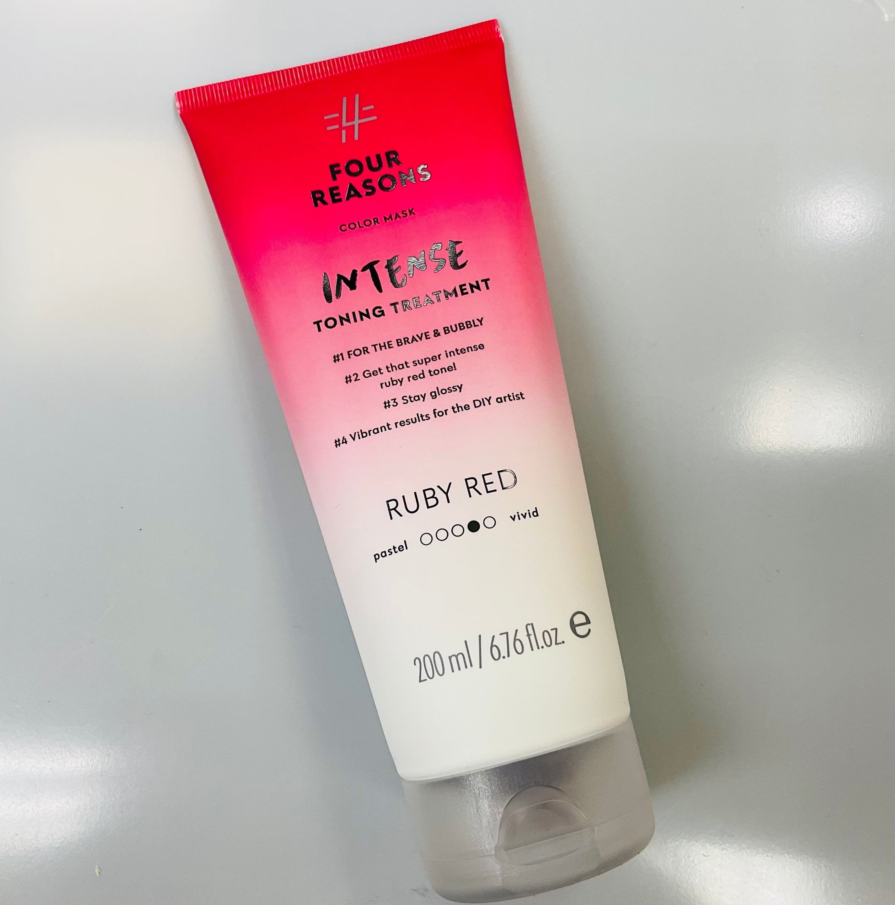 FOUR REASONS COLOR MASK INTENSE RUBY RED 200ml NEW 👄 – Tukka ja Reikä